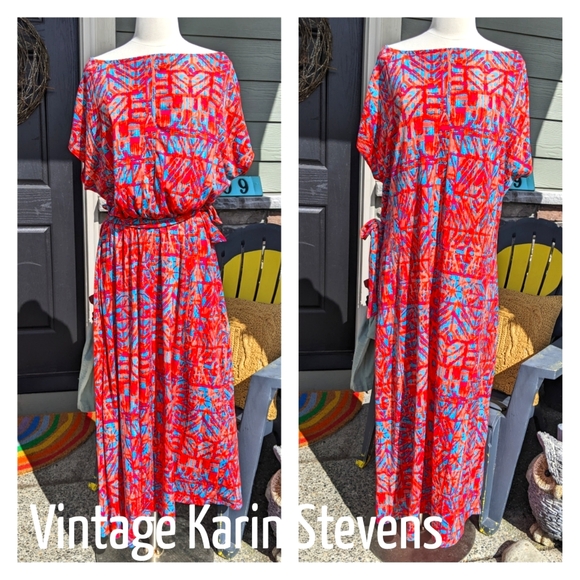 karin stevens | Dresses | Vintage Karin Stevens Maxi Dress | Poshmark